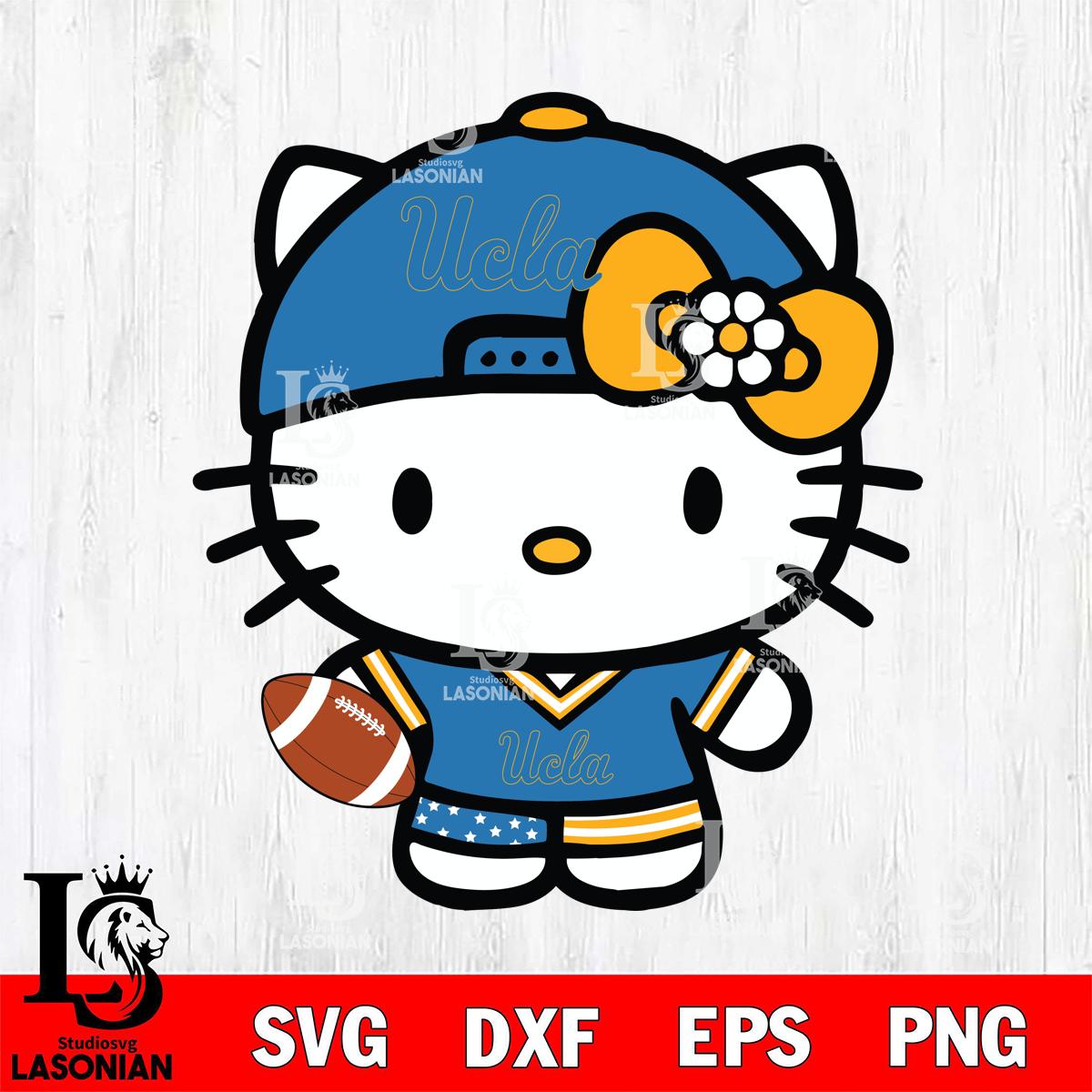 UCLA Bruins Cute Hello Kitty Football 10 – lasoniansvg