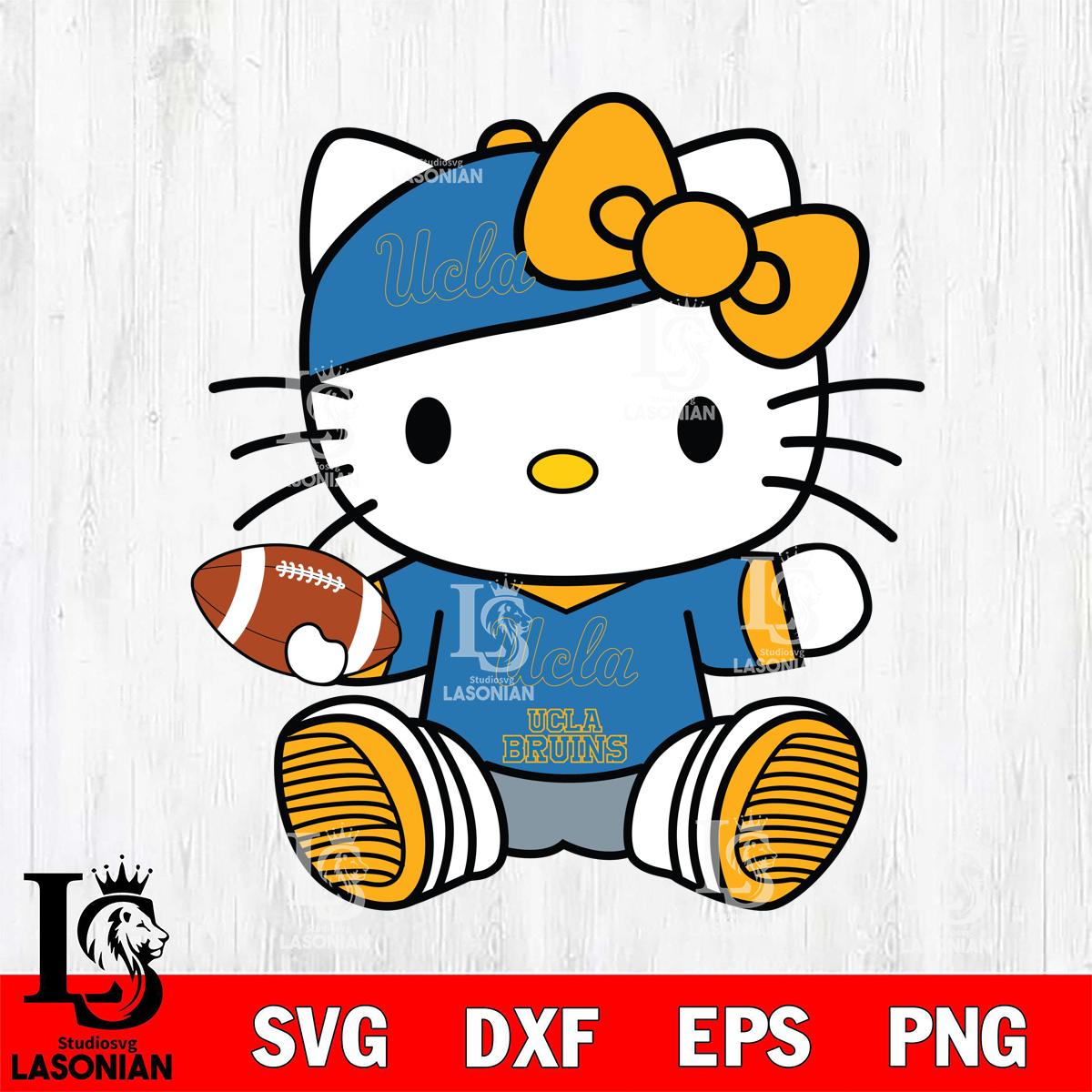 UCLA Bruins Cute Hello Kitty Football 11 – lasoniansvg