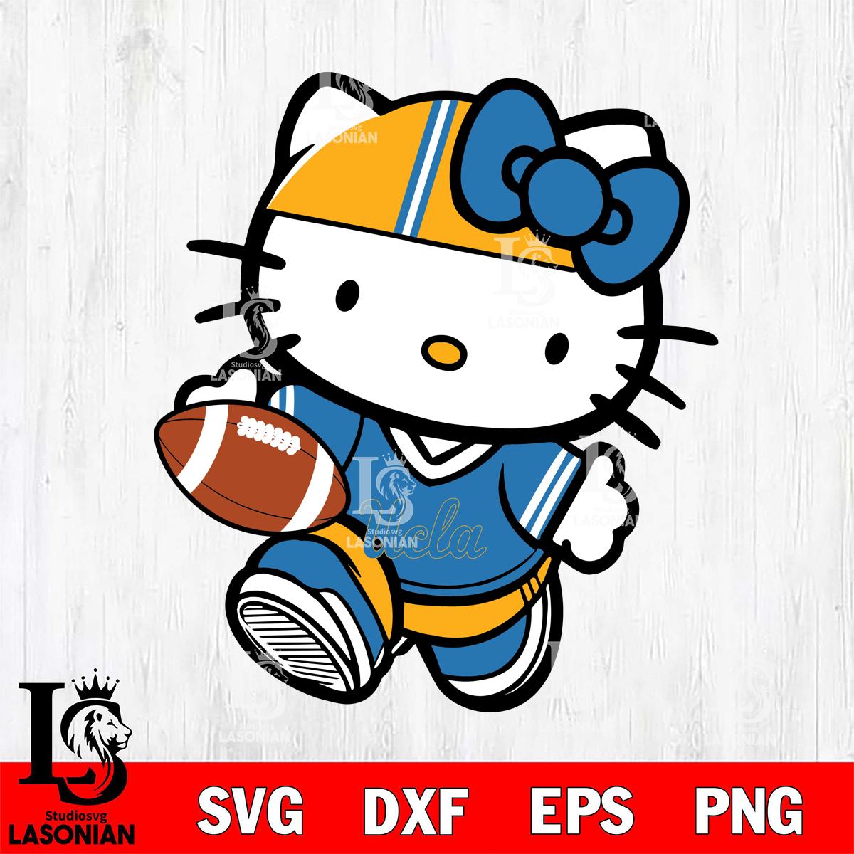 UCLA Bruins Cute Hello Kitty Football 9 – lasoniansvg