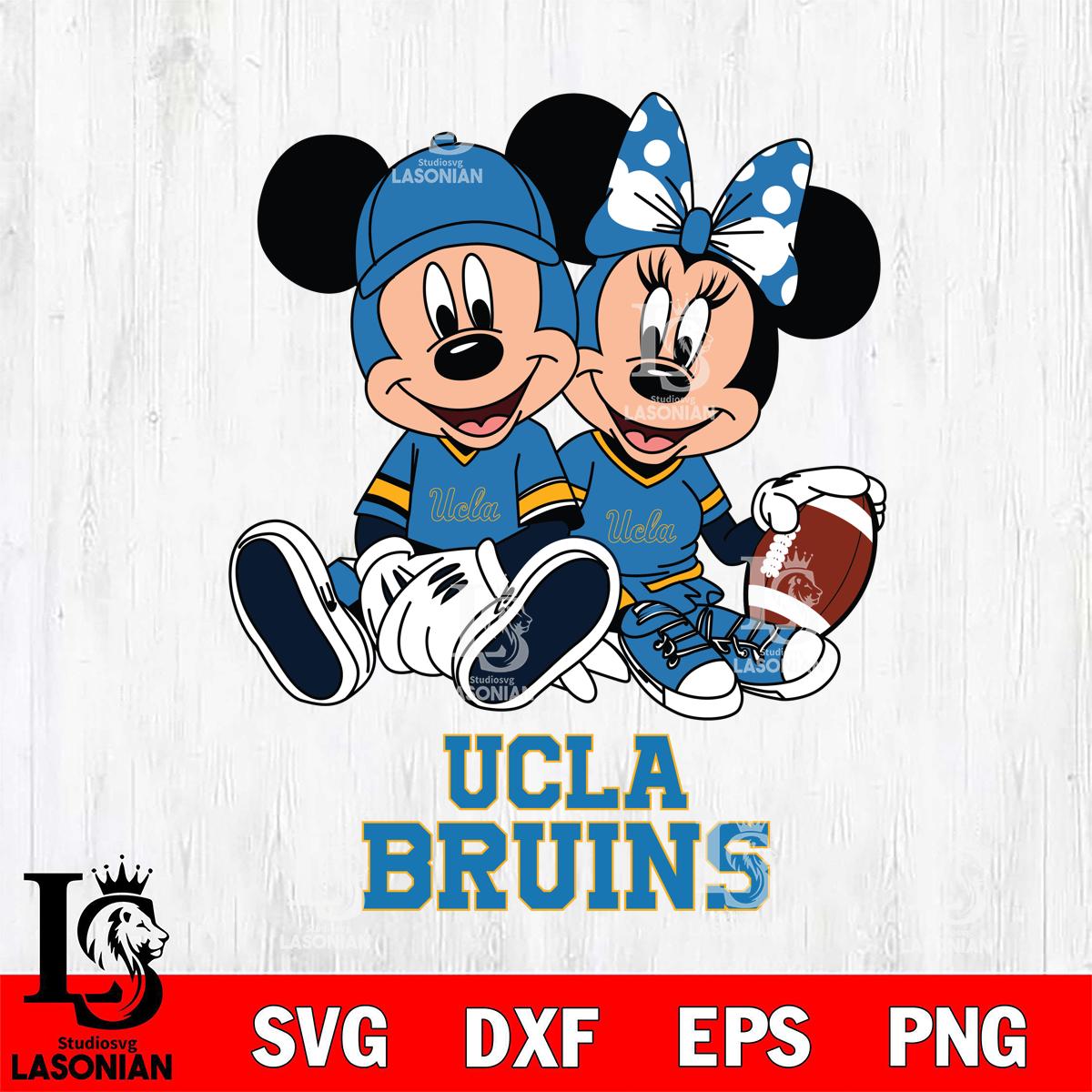 UCLA Bruins Disney Mickey And Minnie Football – lasoniansvg
