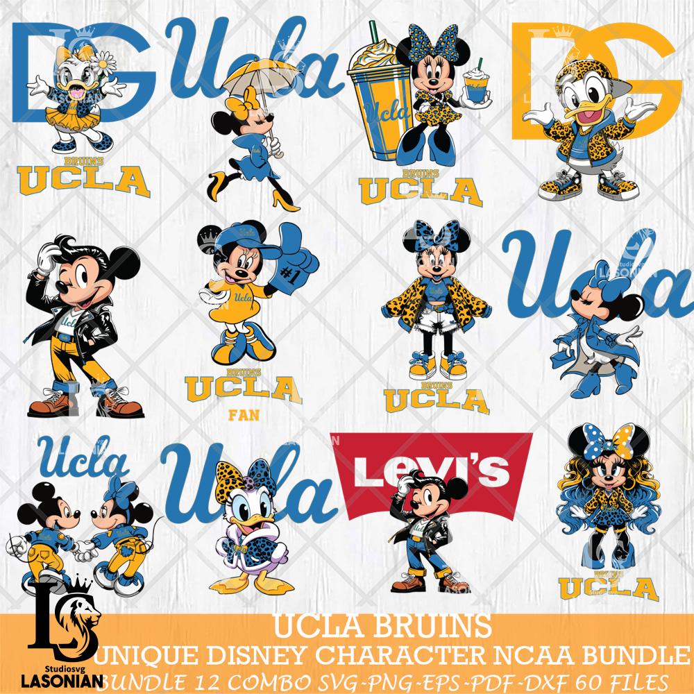 UCLA Bruins Disney character NCAA Bundle 12 – lasoniansvg