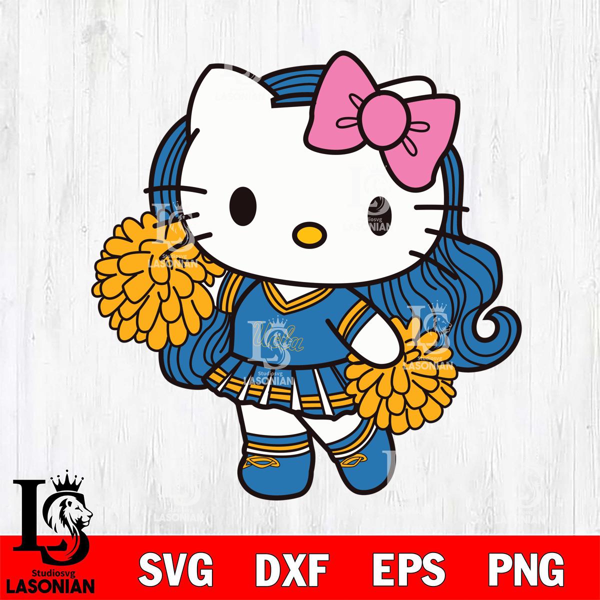 UCLA Bruins Hello Kitty Cheerleader 7 – lasoniansvg