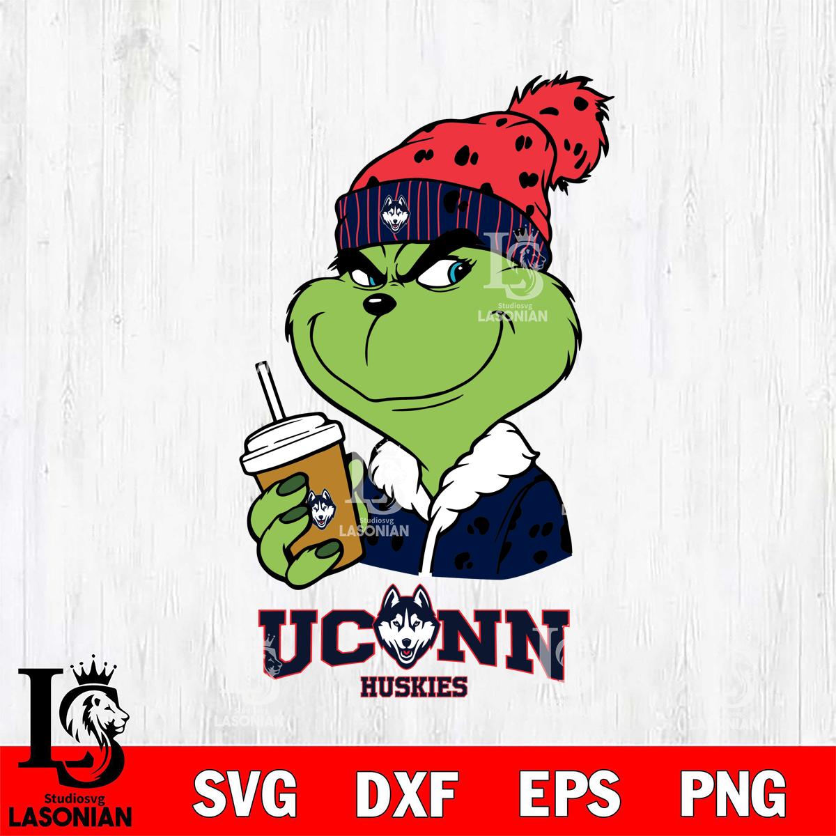 UConn Huskies Grinch hat – lasoniansvg