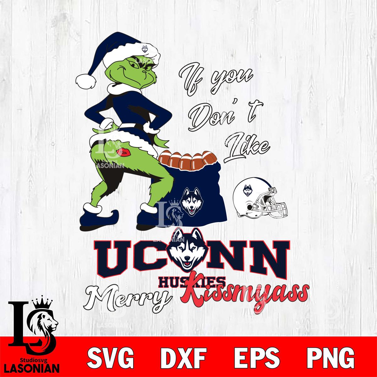 UConn Huskies Merry kissmyass grinch – lasoniansvg
