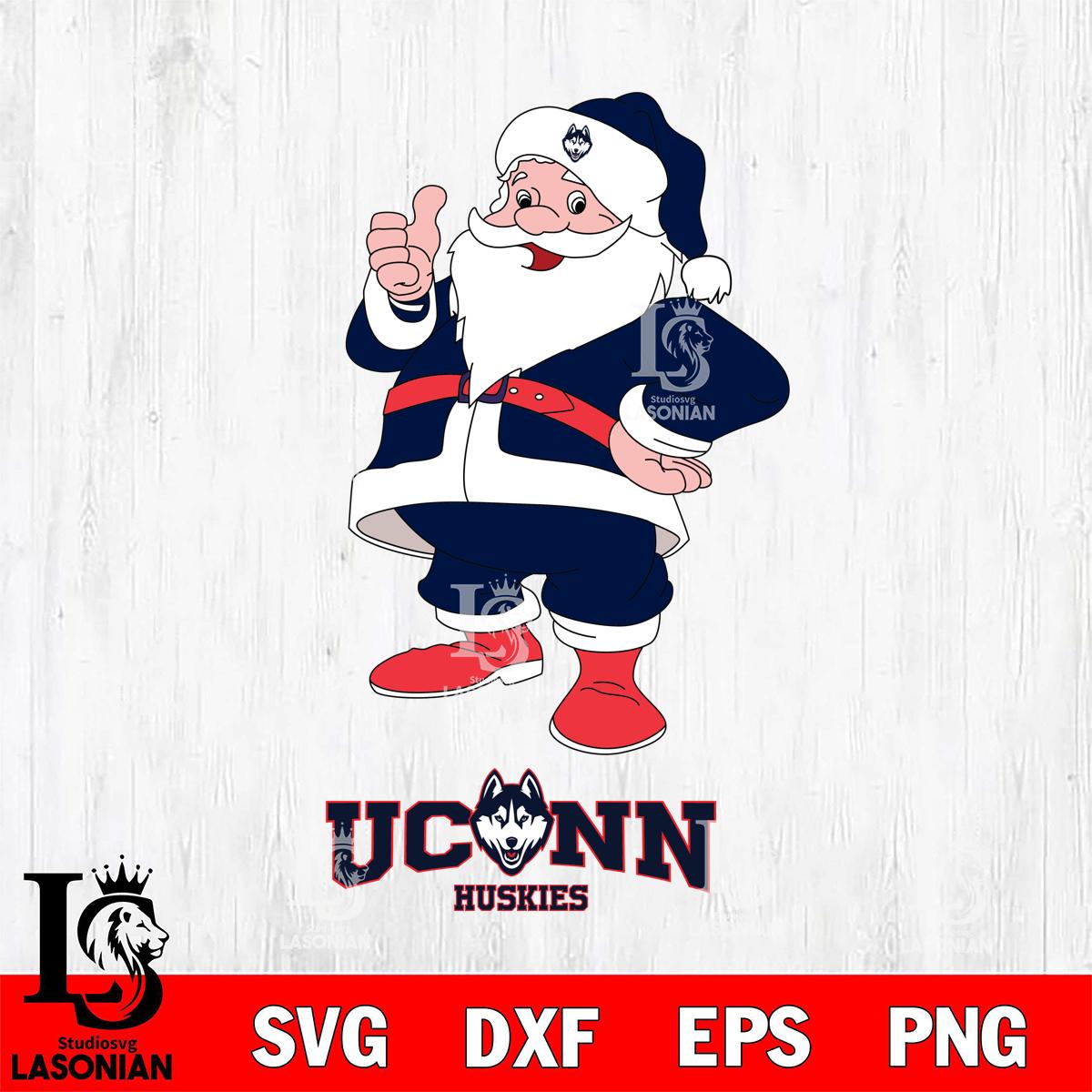 UConn Huskies Santa claus – lasoniansvg