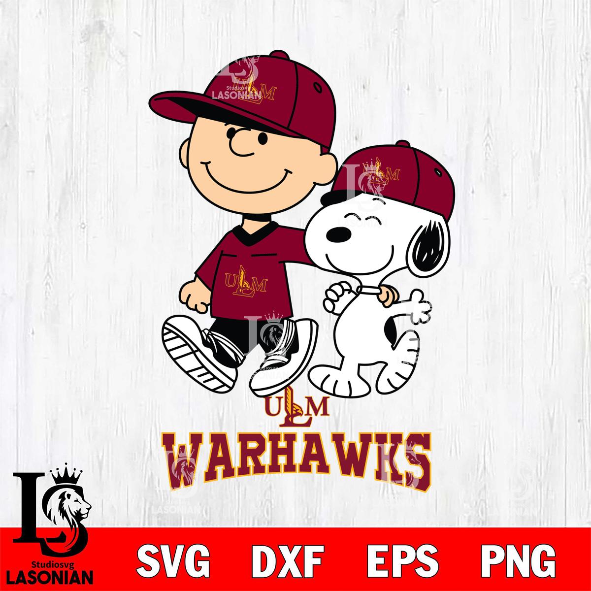UL Monroe Warhawks Peanuts Snoopy Friends – lasoniansvg