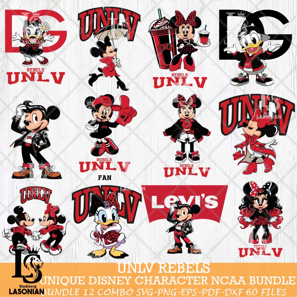 UNLV Rebels Disney character NCAA Bundle 12 – lasoniansvg