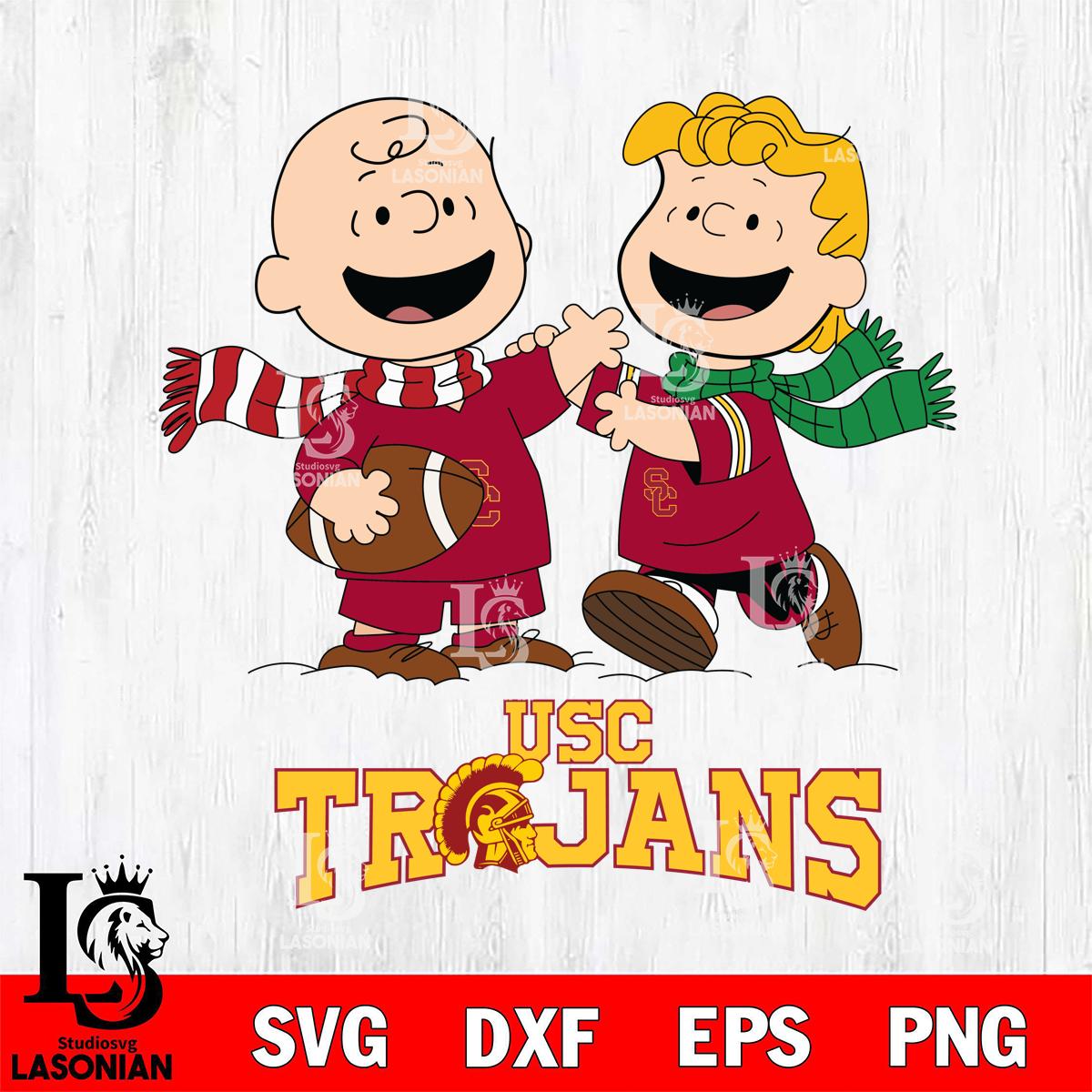 USC Trojans Charlie Brown & Linus Football – lasoniansvg