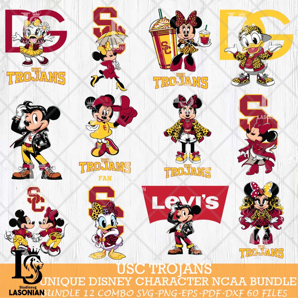 USC Trojans Disney character NCAA Bundle 12 – lasoniansvg