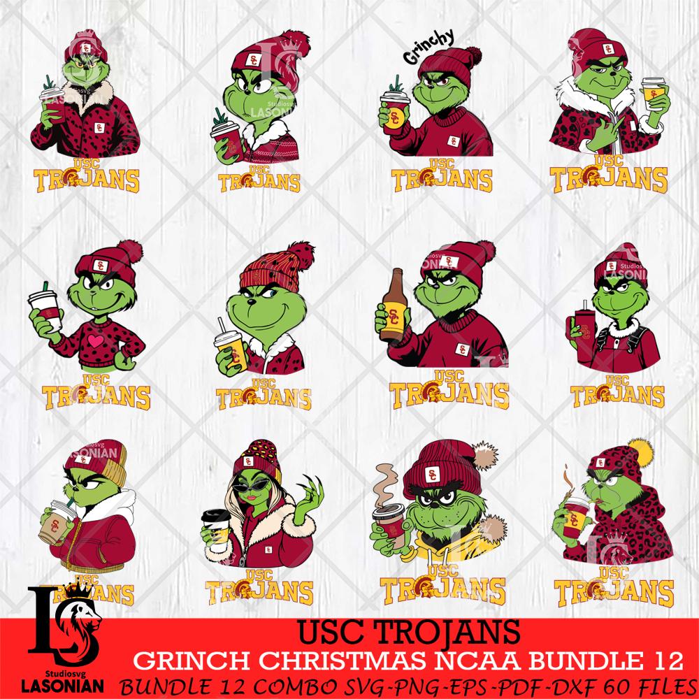 USC Trojans Grinch Christmas NCAA Bundle 12 – lasoniansvg