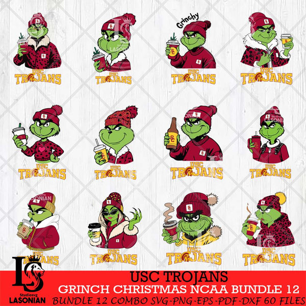 USC Trojans Grinch Christmas NCAA Bundle 12 – lasoniansvg