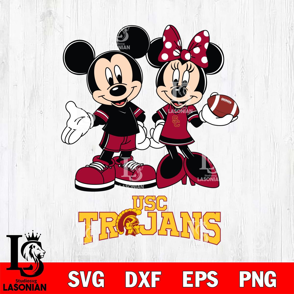 USC Trojans Mickey Minnie Football – lasoniansvg