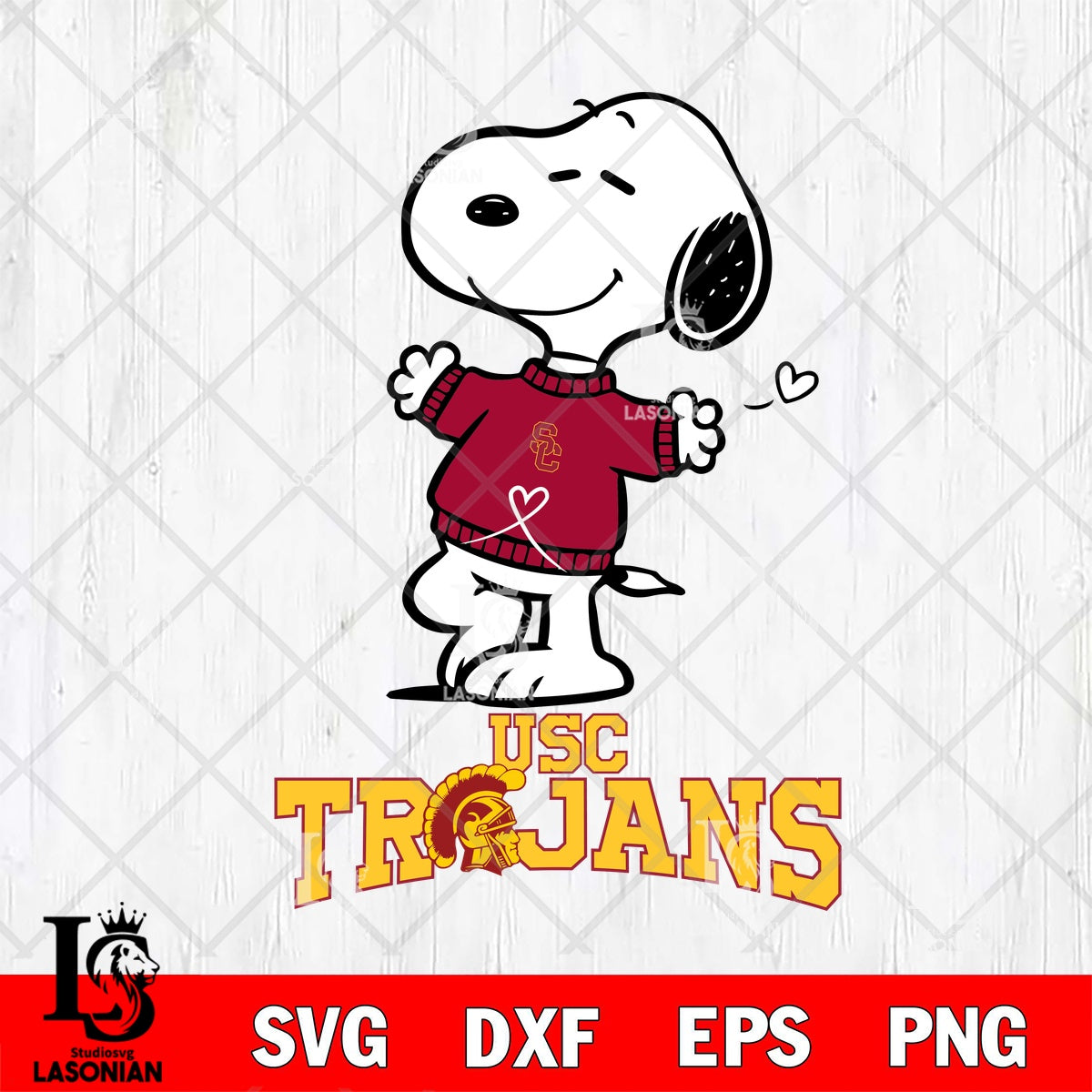 USC Trojans snoopy cartoon illustration File cut , Criucut , Silhouette ...