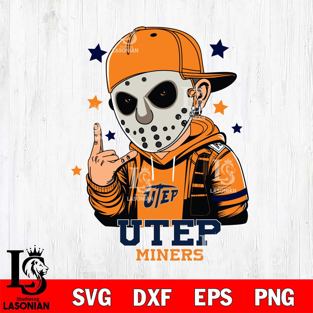 UTEP Miners Jason Voorhees Horror 9 – lasoniansvg