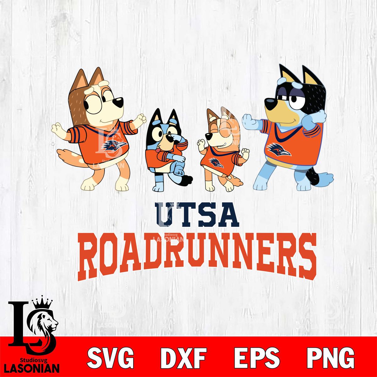 UTSA Roadrunners Bluey Dance Squats – lasoniansvg