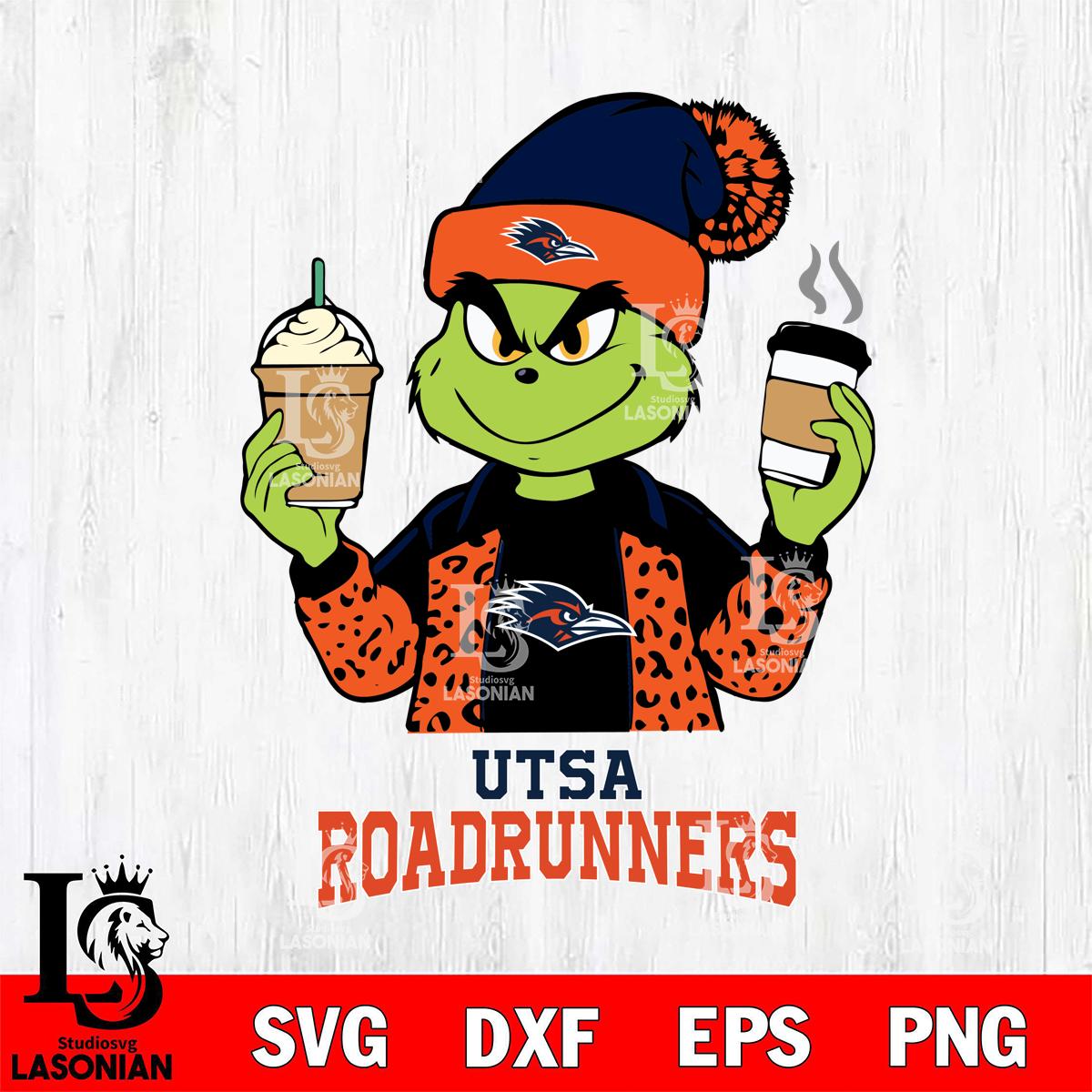 UTSA Roadrunners Grinch 2 coffee – lasoniansvg