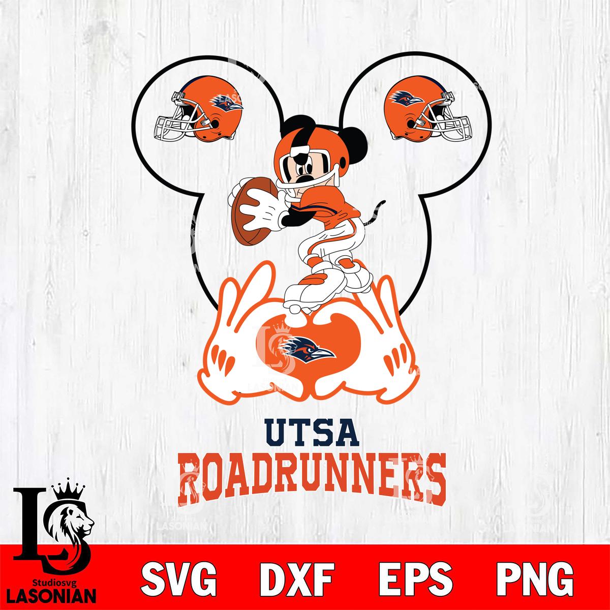 UTSA Roadrunners Mickey Heart Rugby – lasoniansvg