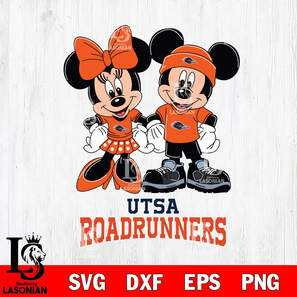 UTSA Roadrunners Mickey Minnie Rugby ball – lasoniansvg