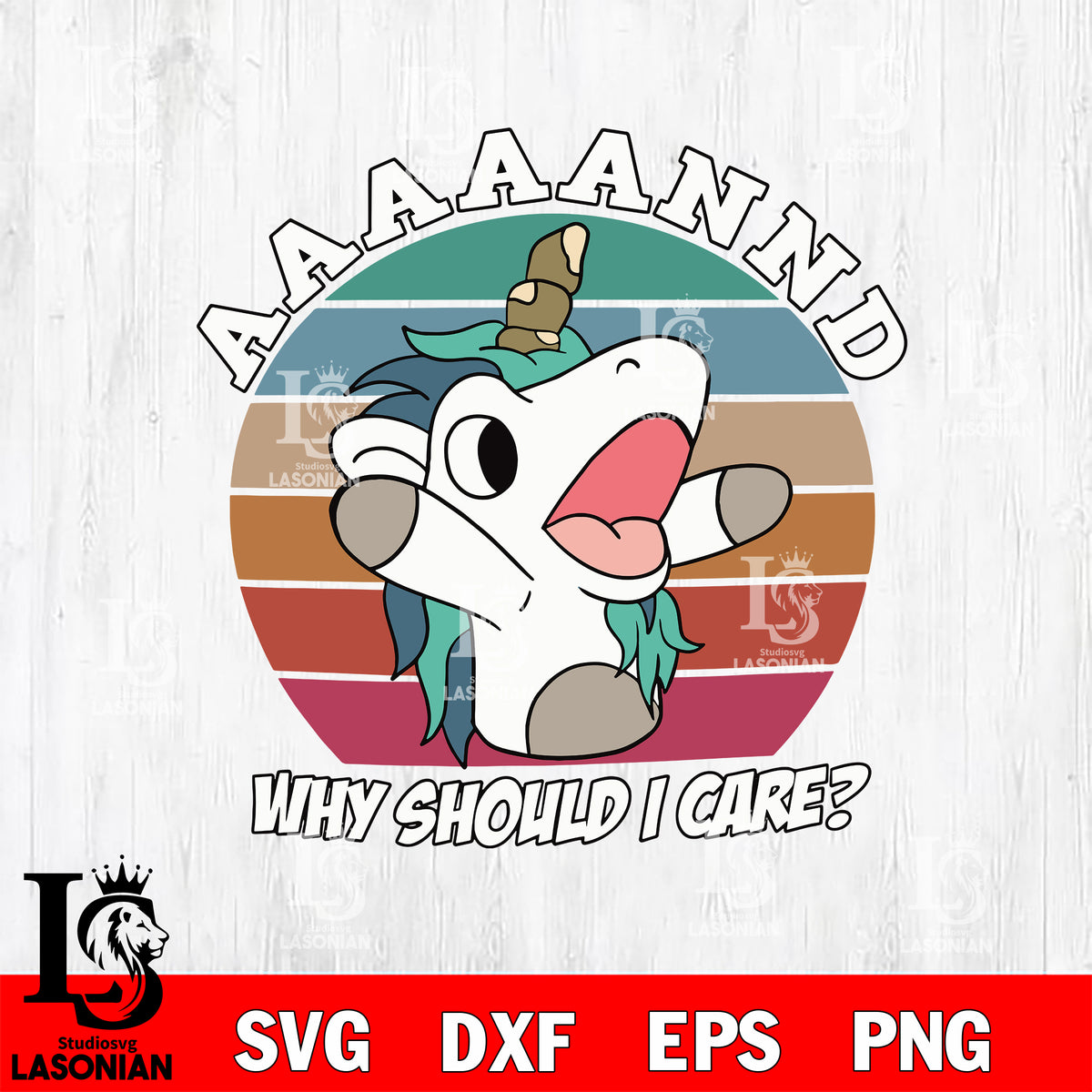 Unicorse And Why Should I Care Bluey – lasoniansvg