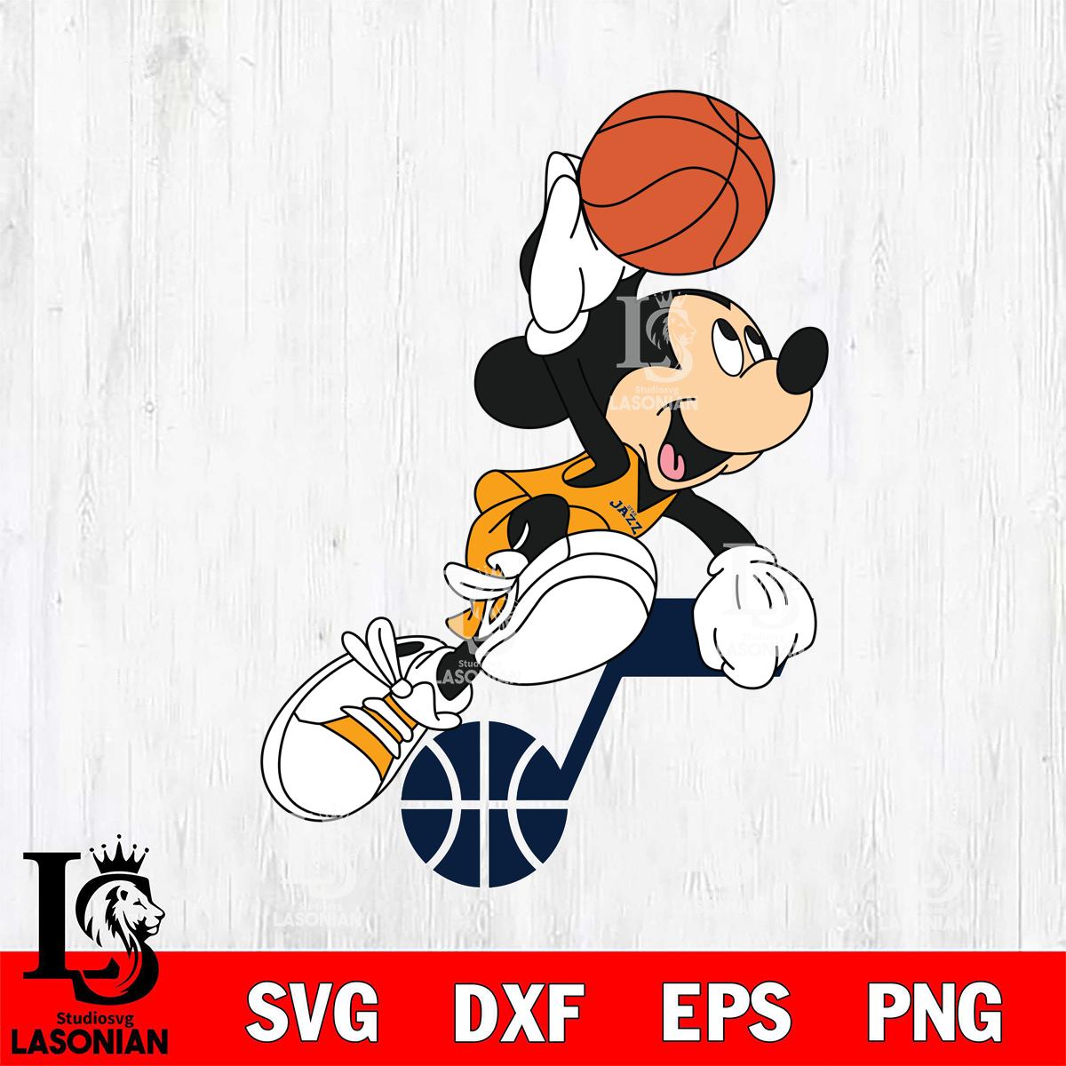 Utah Jazz Mickey Minne 8 Nba – lasoniansvg