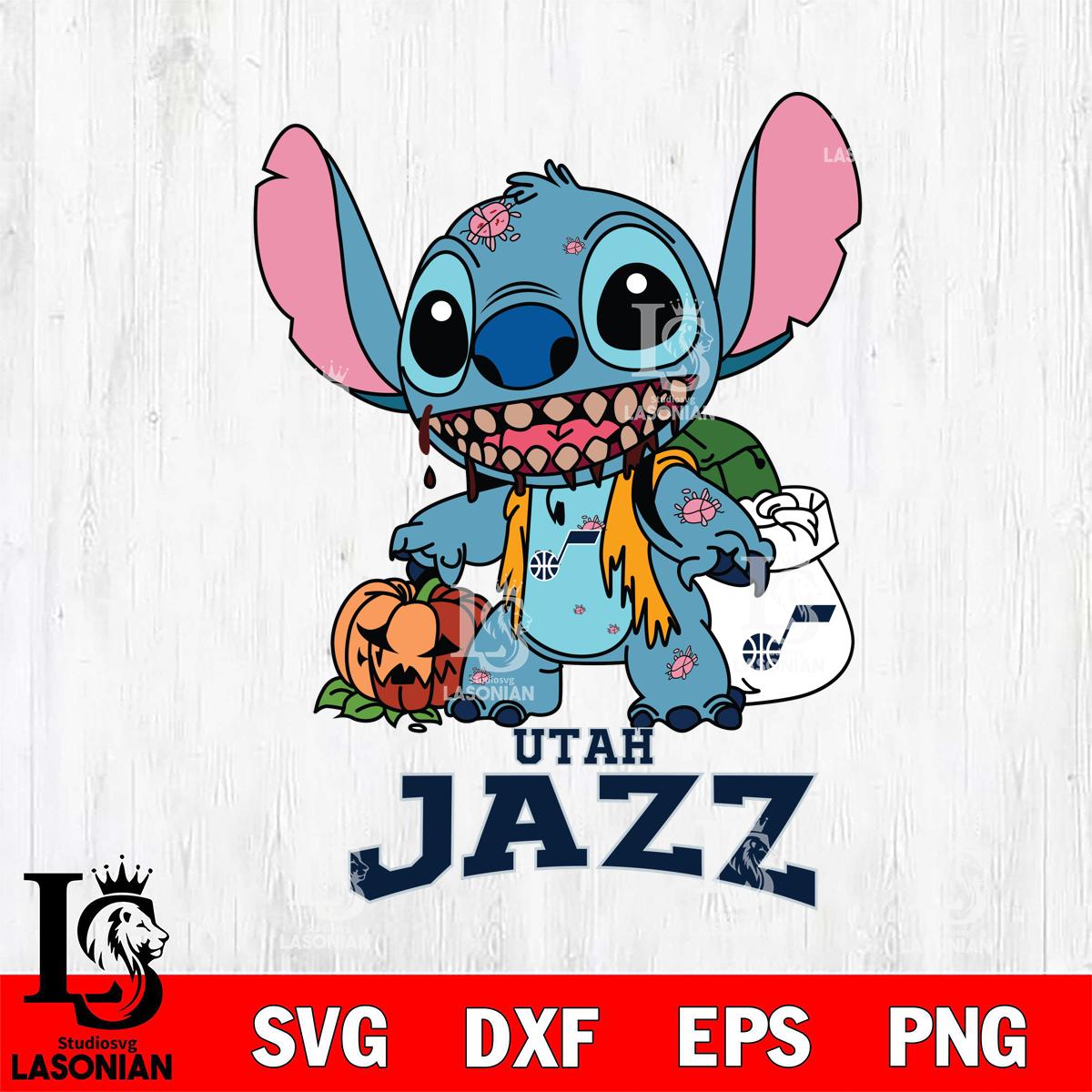 Utah Jazz Stitch Zombie – lasoniansvg