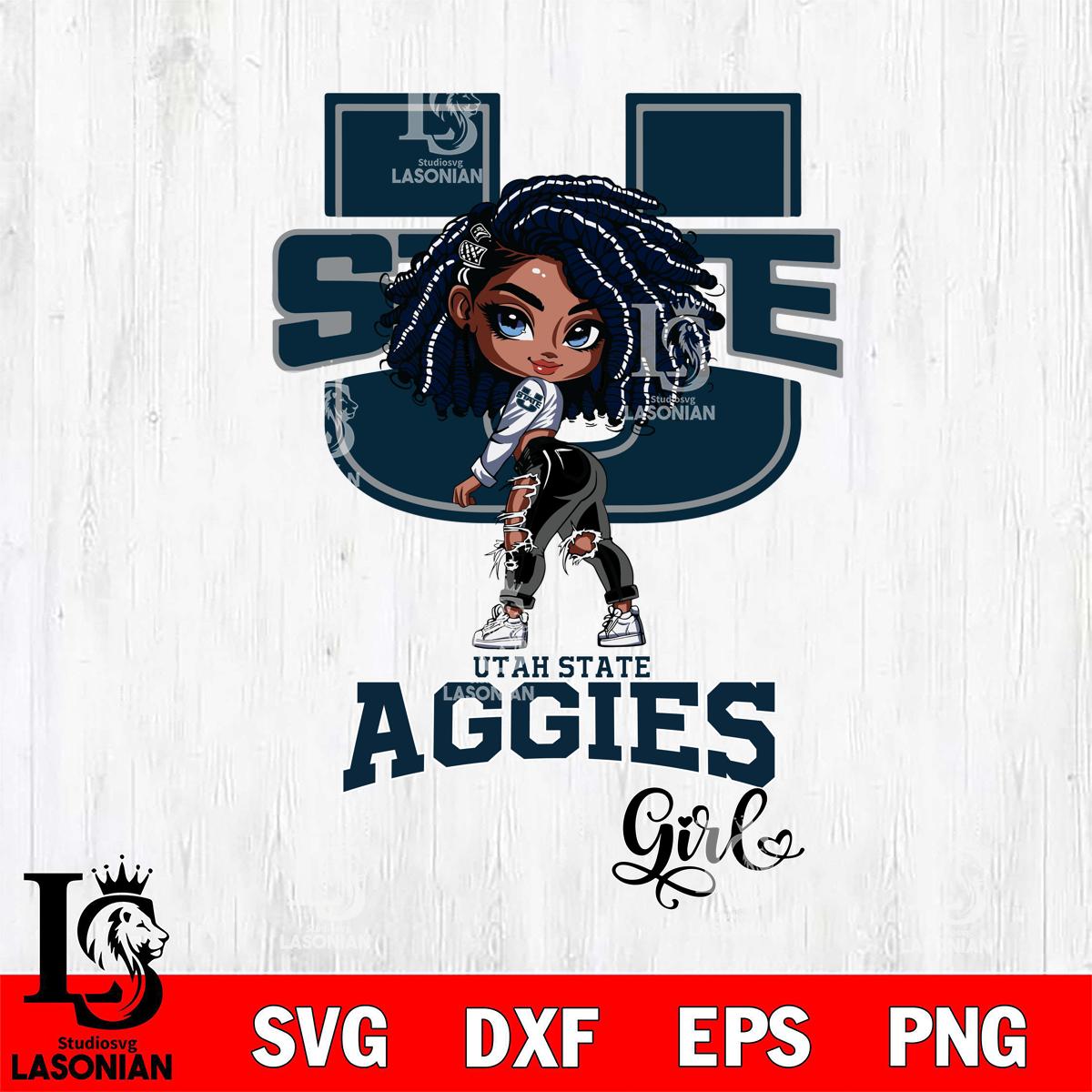 Utah State Aggies Fan Girl – lasoniansvg