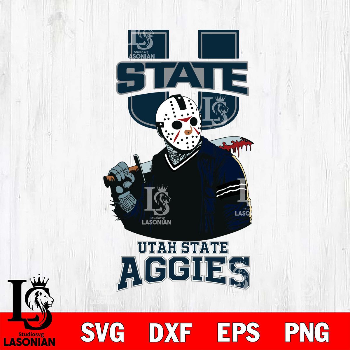 Utah State Aggies Jason Voorhees 10 – lasoniansvg