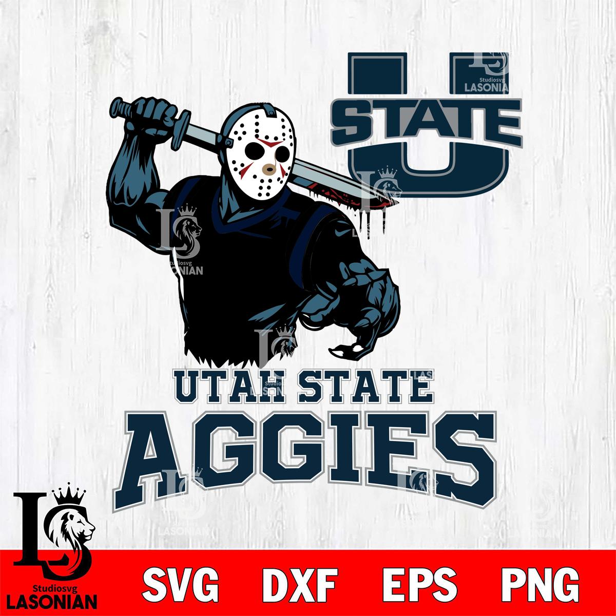 Utah State Aggies Jason Voorhees 5 – lasoniansvg