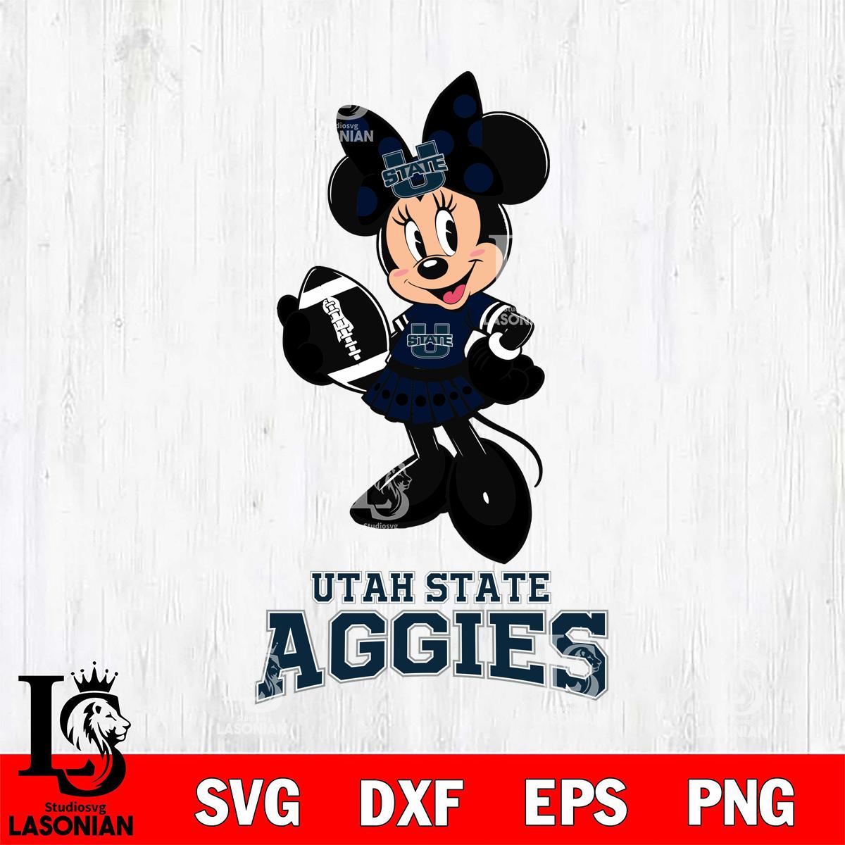 Utah State Aggies Minnie Mouse – lasoniansvg