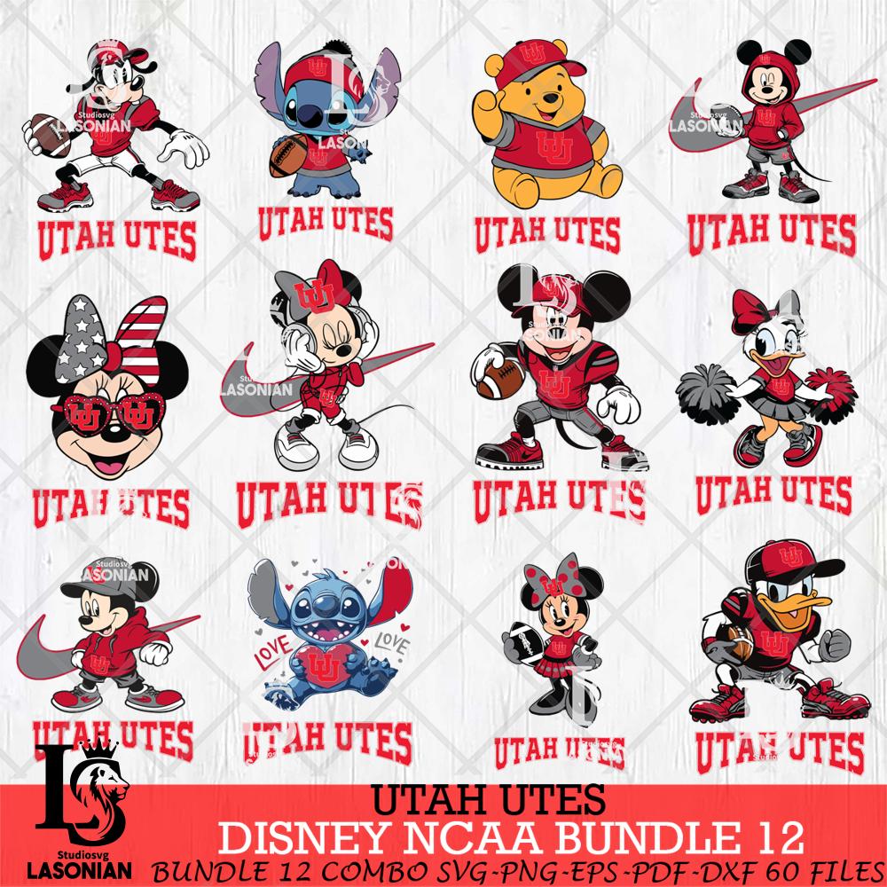 Utah Utes Disney NCAA Bundle Svg PNG 12 – lasoniansvg