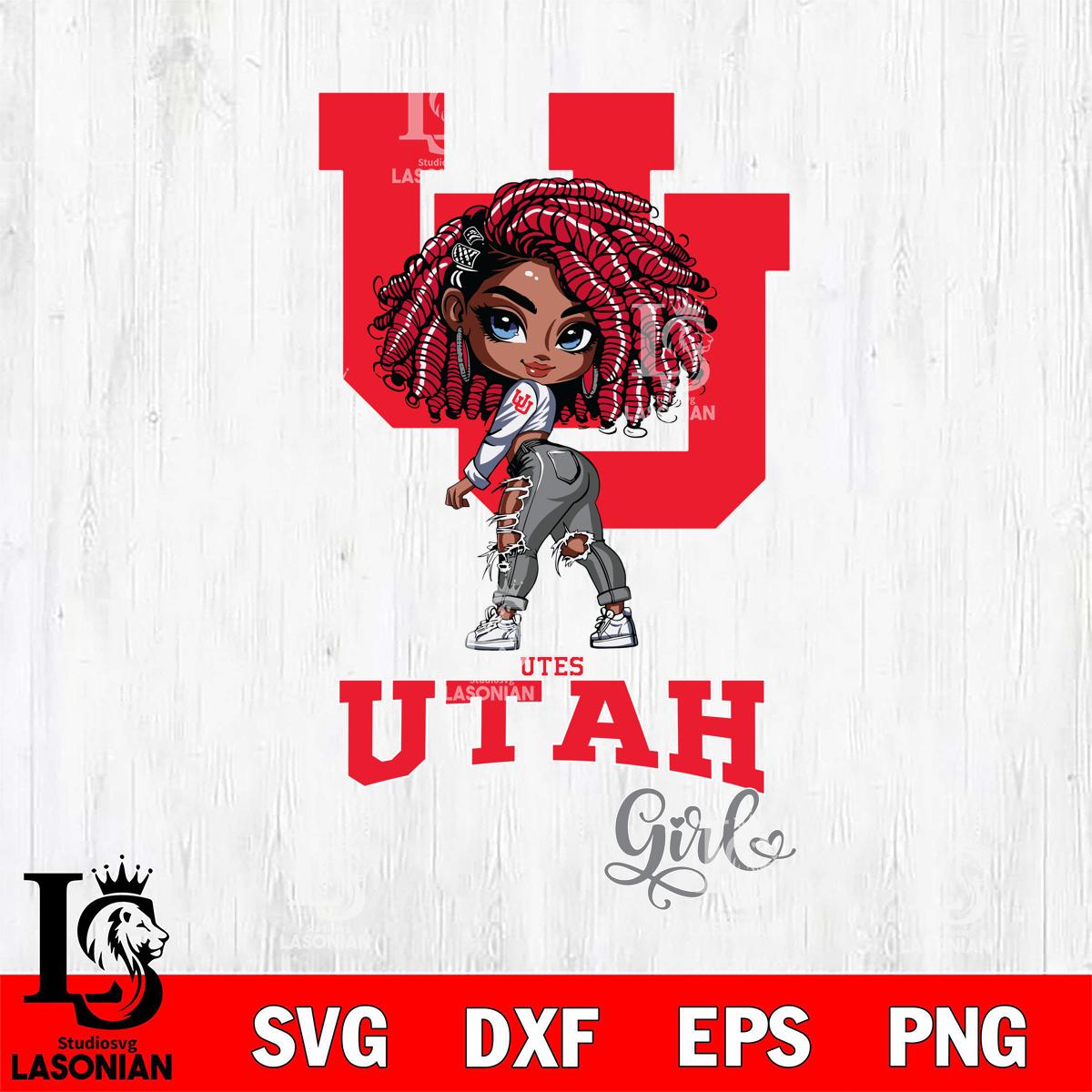Utah Utes Fan Girl – lasoniansvg