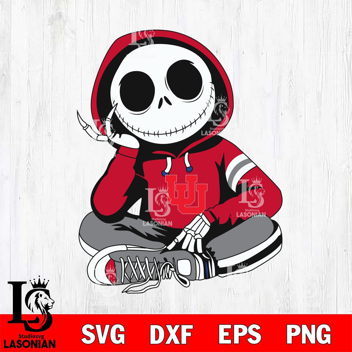 Utah Utes Jack Skellington halloween – lasoniansvg