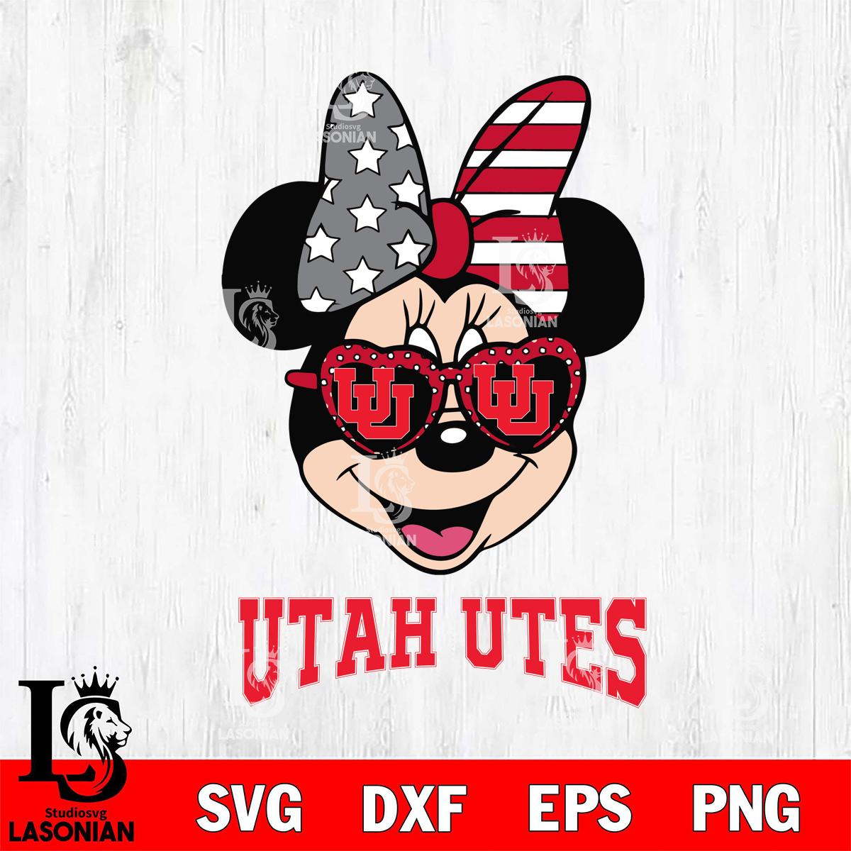 Utah Utes Minnie Mouse Love 2 – lasoniansvg