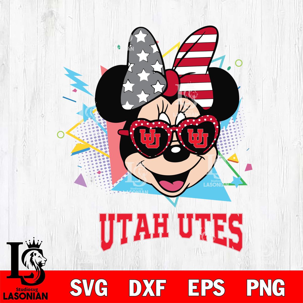 Utah Utes Minnie Mouse Love Sport – lasoniansvg
