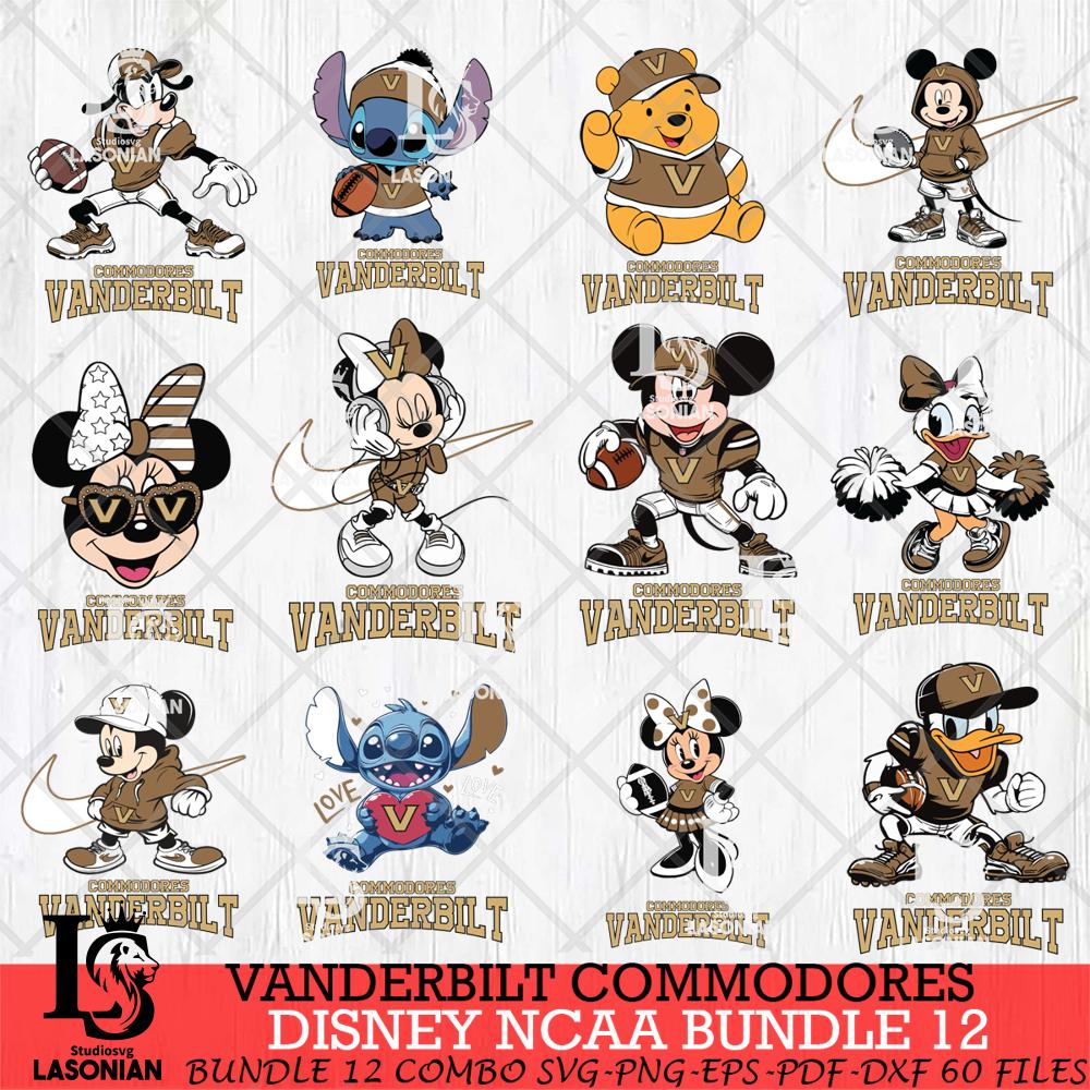 Vanderbilt Commodores Disney NCAA Bundle Svg PNG 12 – lasoniansvg