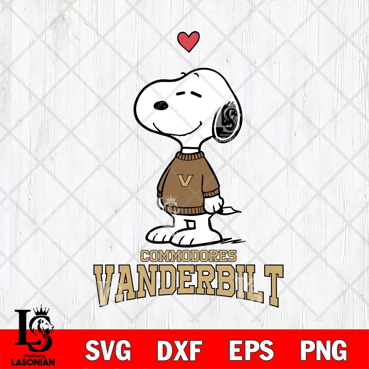 Vanderbilt Commodores Snoopy football valentine File cut , Criucut ...
