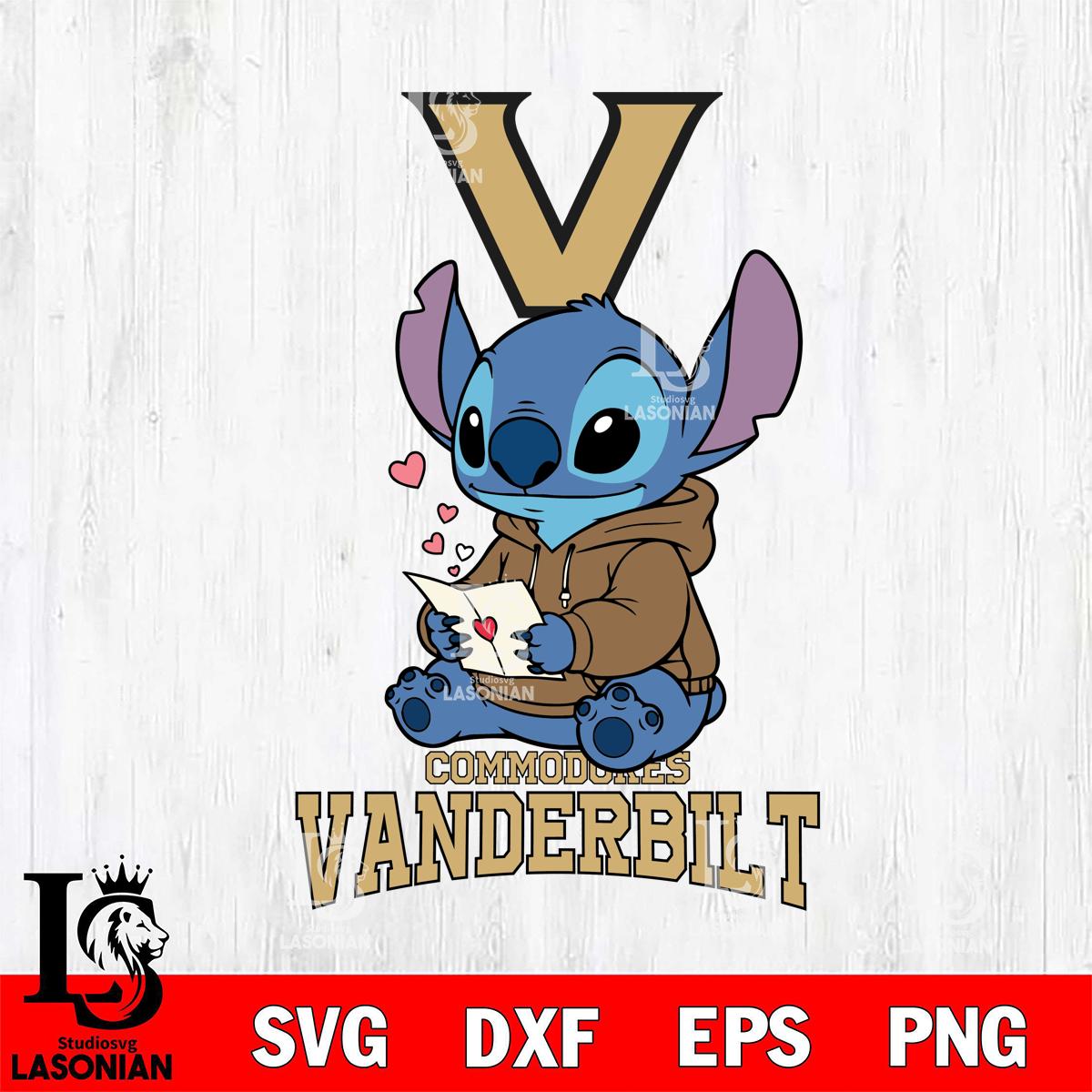 Vanderbilt Commodores Stitch Read Digital Download, NCAA SVG DXF EPS ...
