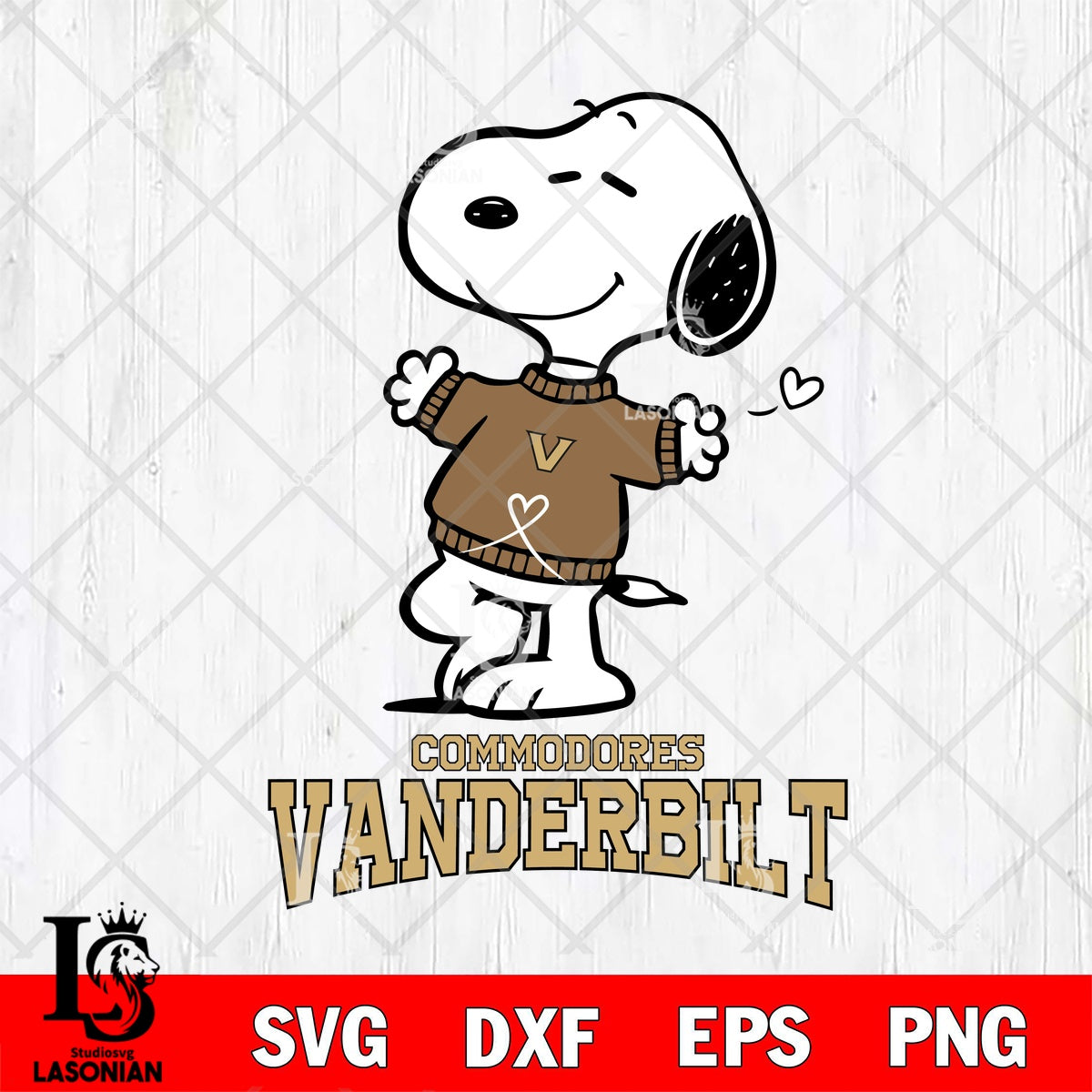 Vanderbilt Commodores snoopy cartoon illustration File cut , Criucut ...