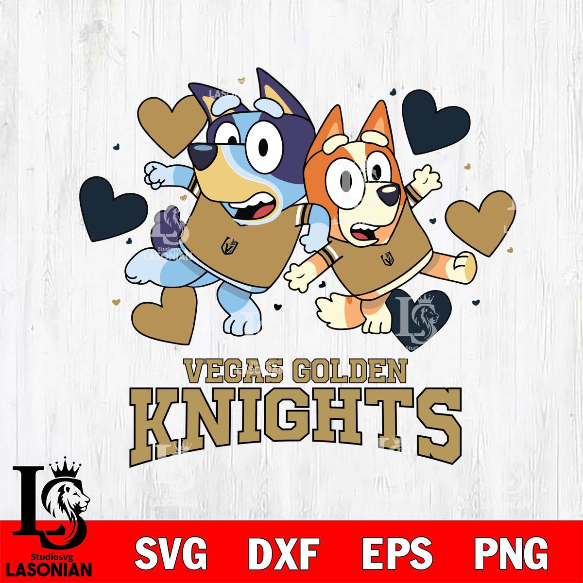 Vegas Golden Knights Bluey & Bingo 10 – lasoniansvg
