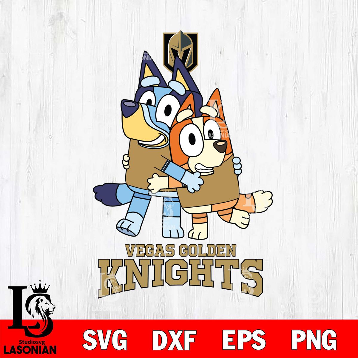 Vegas Golden Knights Bluey & Bingo 12 – lasoniansvg