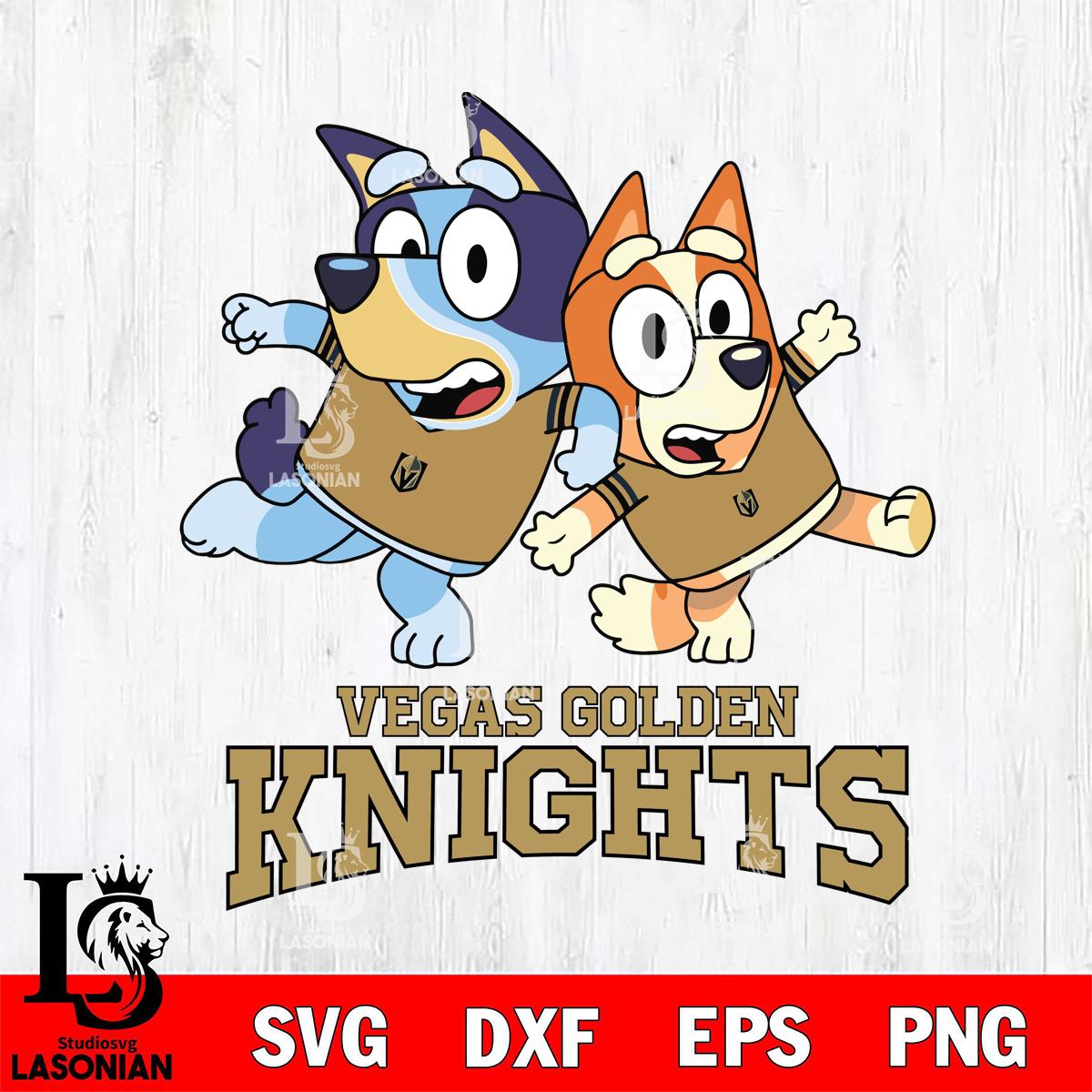 Vegas Golden Knights Bluey & Bingo 13 – lasoniansvg