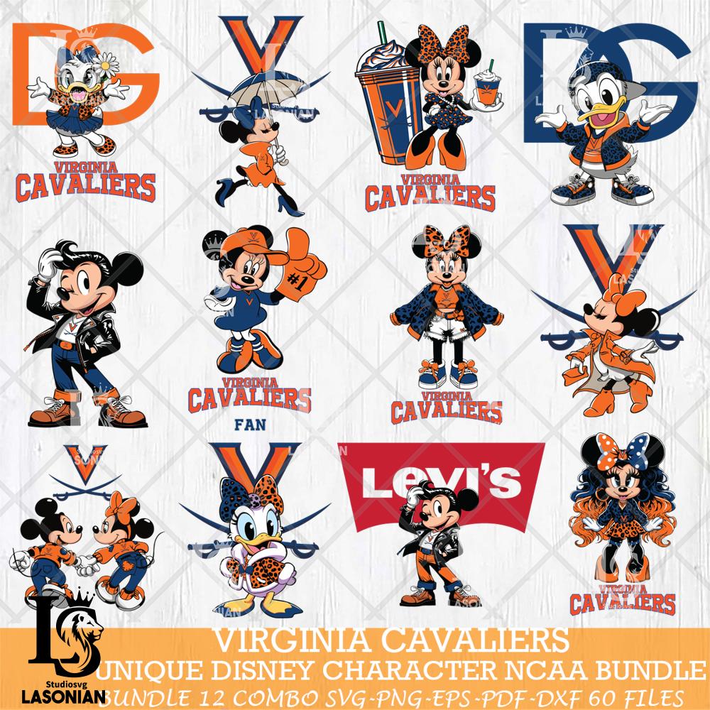 Virginia Cavaliers Disney character NCAA Bundle 12 – lasoniansvg