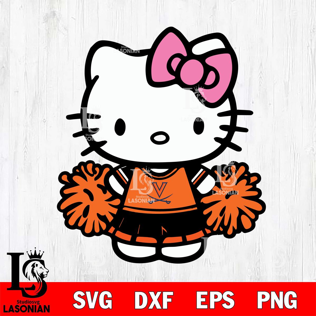 Virginia Cavaliers Hello Kitty Cheerleader 2 – lasoniansvg