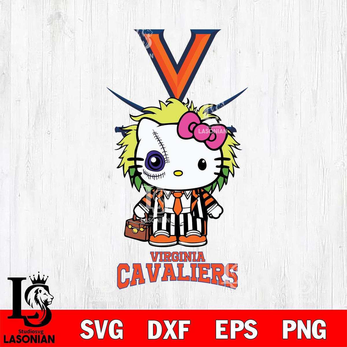 Virginia Cavaliers Hello Kitty Horror 8 – lasoniansvg
