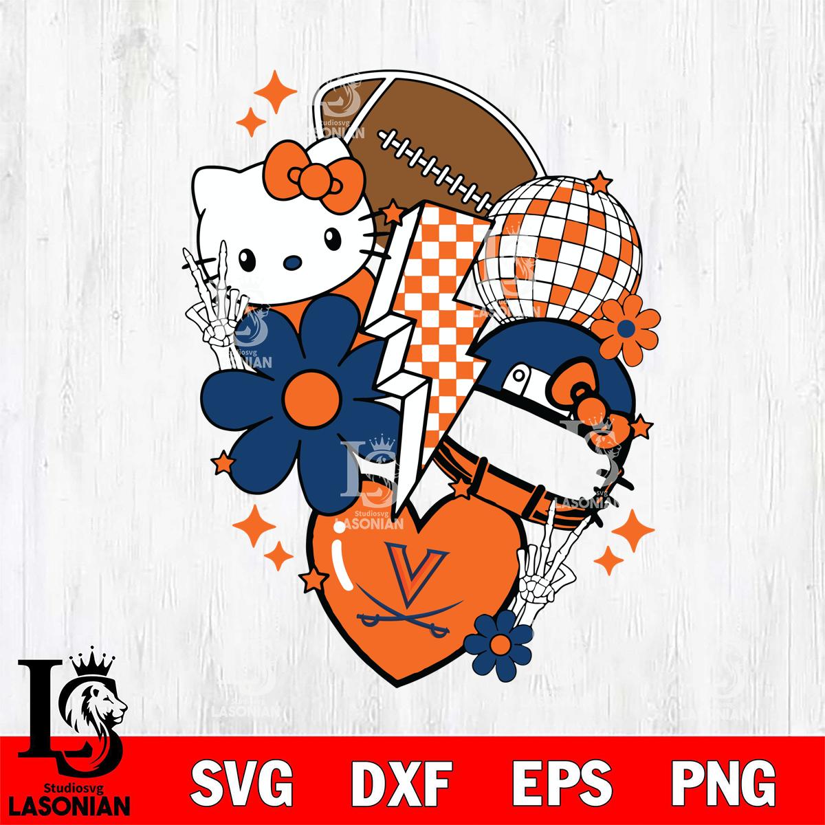 Virginia Cavaliers Hello Kitty NCAA 2 – lasoniansvg