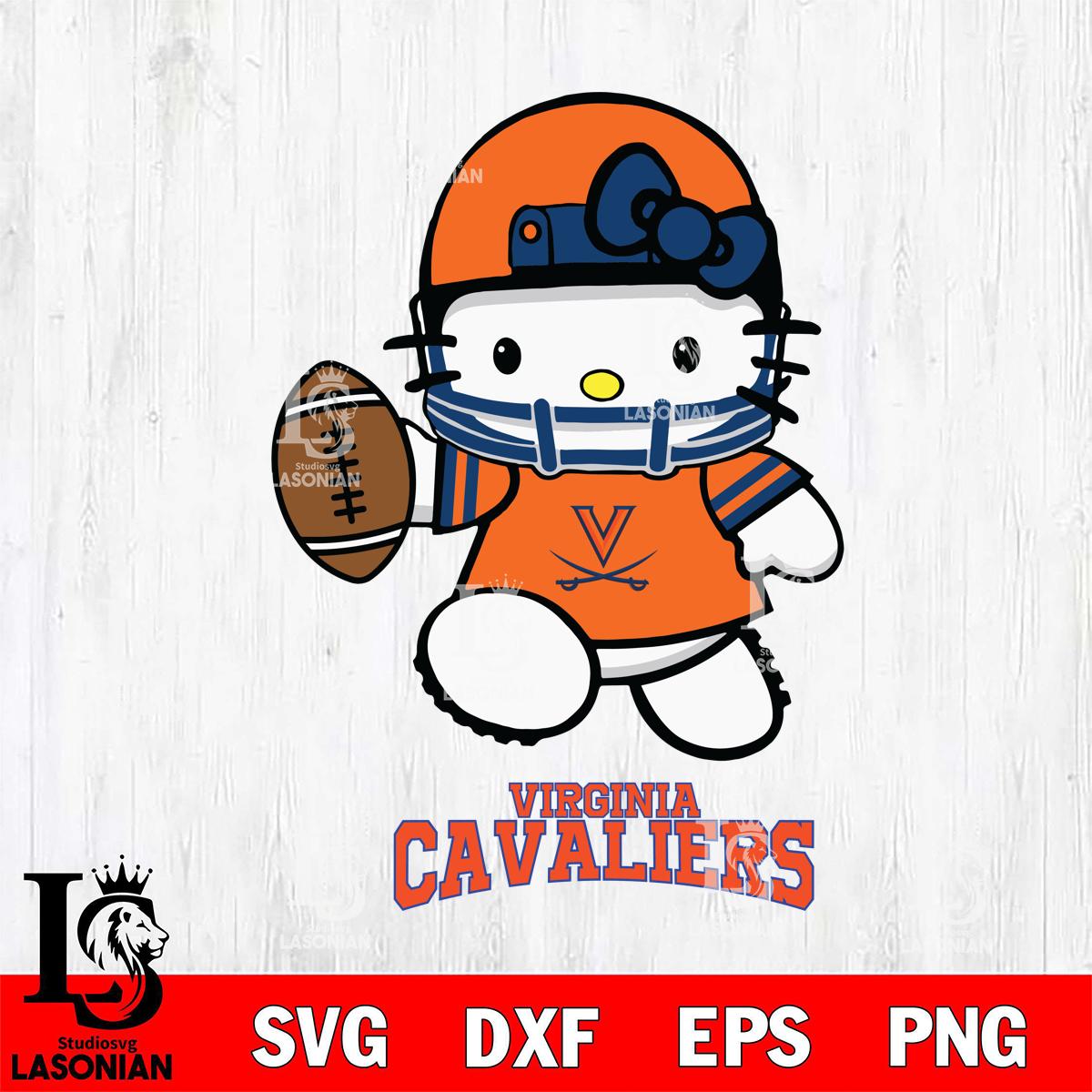 Virginia Cavaliers Hello Kitty NCAA 4 – lasoniansvg