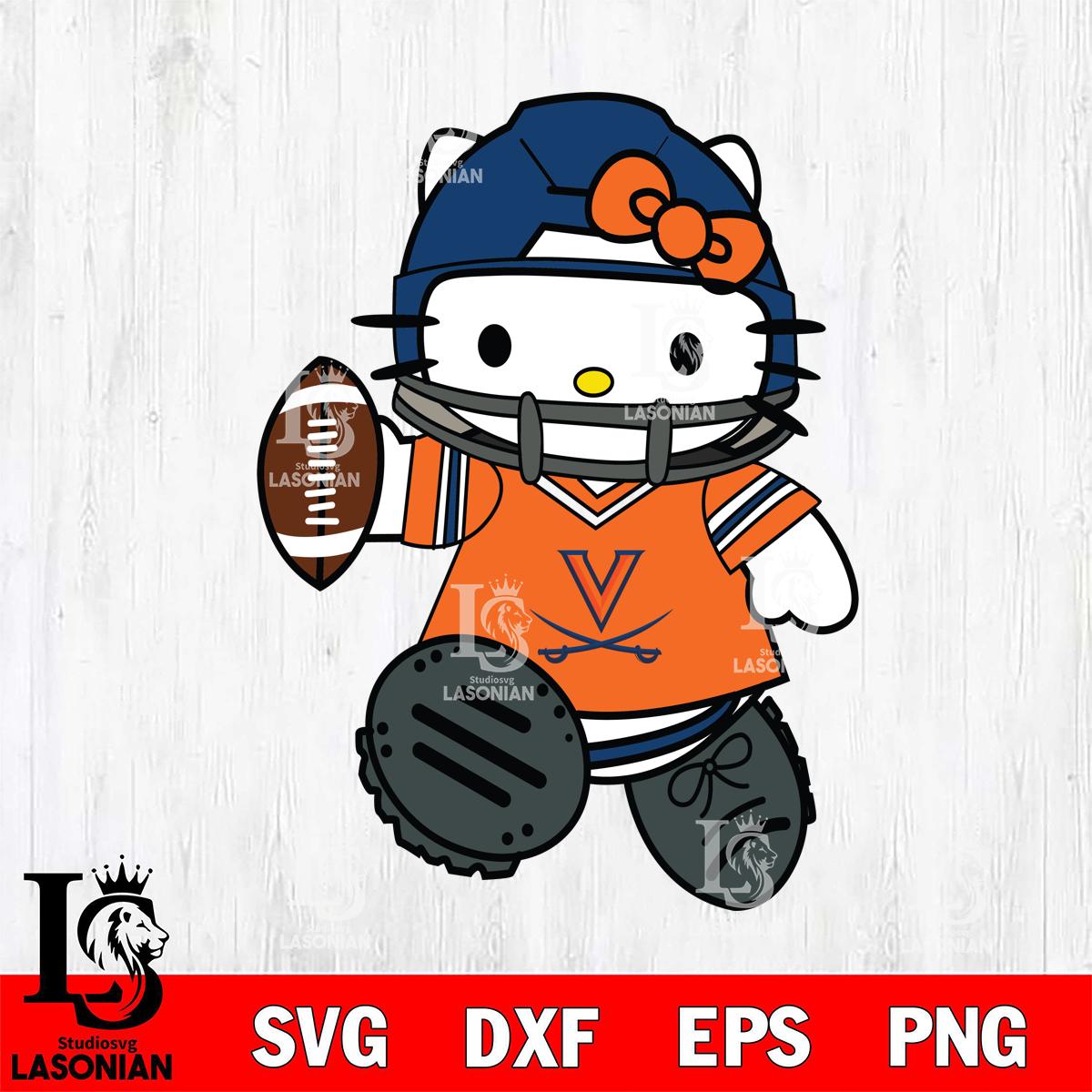 Virginia Cavaliers Hello Kitty sport – lasoniansvg