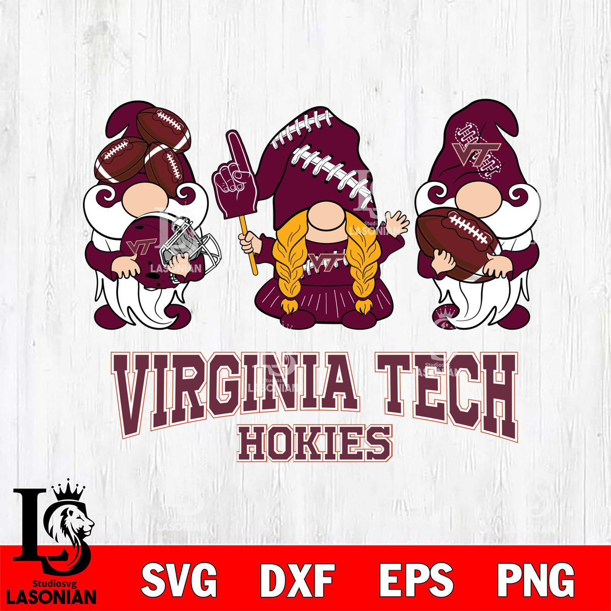 Virginia Tech Hokies 3 Gnomes Football – lasoniansvg