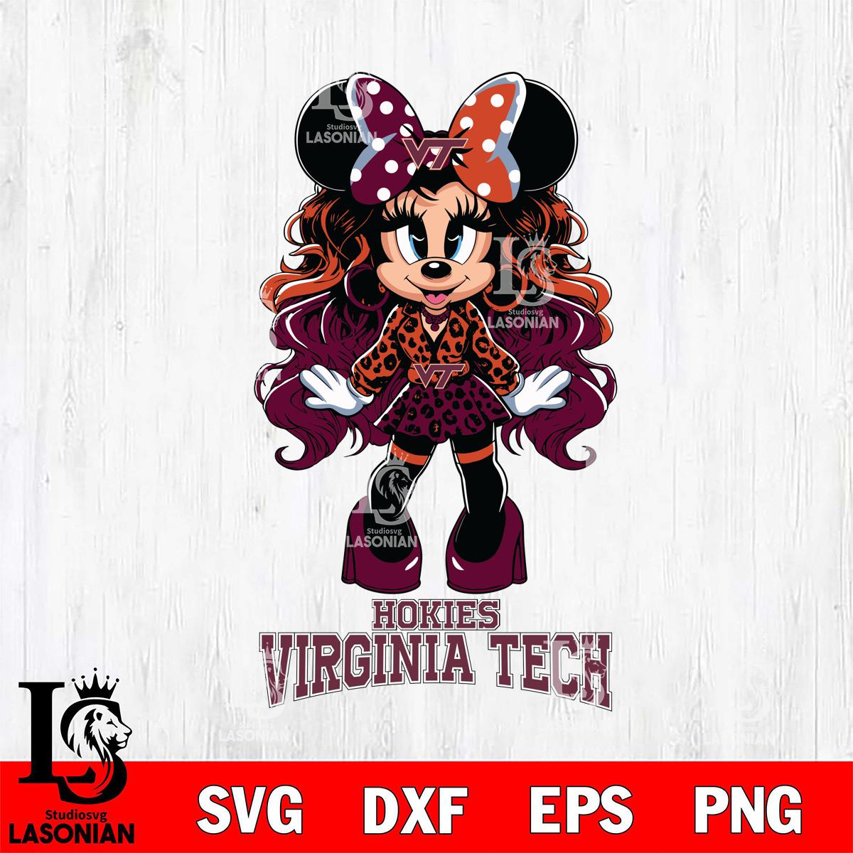 Virginia Tech Hokies Beauty Minnie Mouse – lasoniansvg