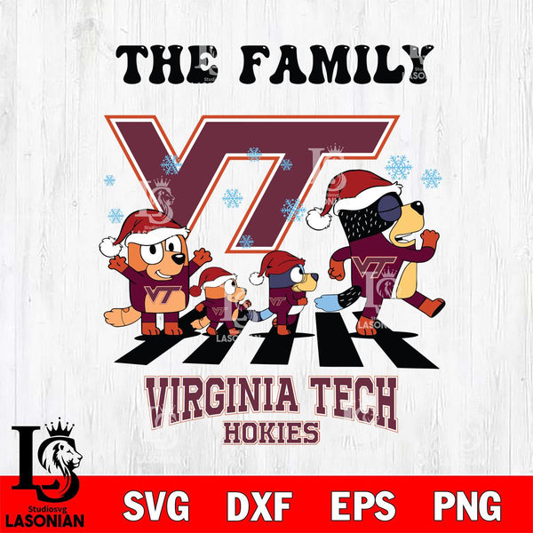 Virginia Tech Hokies Family Bluey Christmas – lasoniansvg